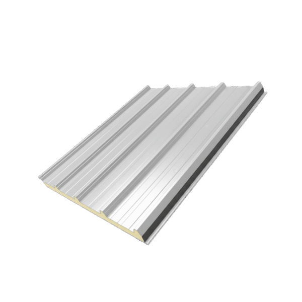 Panel techo europeo 30 mm | Con 5 crestas y núcleo PIR